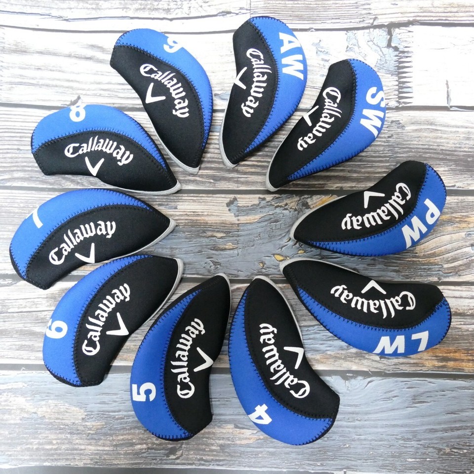 Callaway V Golf Iron Cover Blue Black color 10 PCS Set Compatible with ...