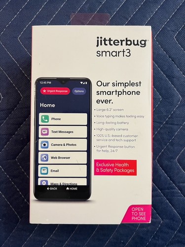 Lively Jitterbug Smart3 Smartphone Cell Phone for Seniors (LOCKED ...