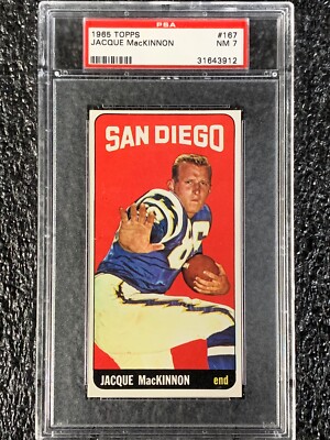 1965 Topps Football #167 Jacque MacKinnon PSA 7 | eBay