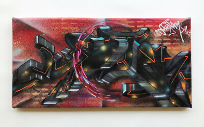 DUSTER UA "NYC Graffiti Legend" Original Canvas Painting - Street Art ...