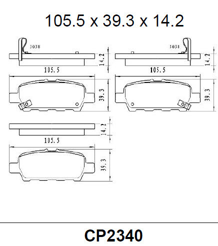 Premier Ceramic Brake Pads To Suit Bendix DB2340 DB2340 | eBay Australia