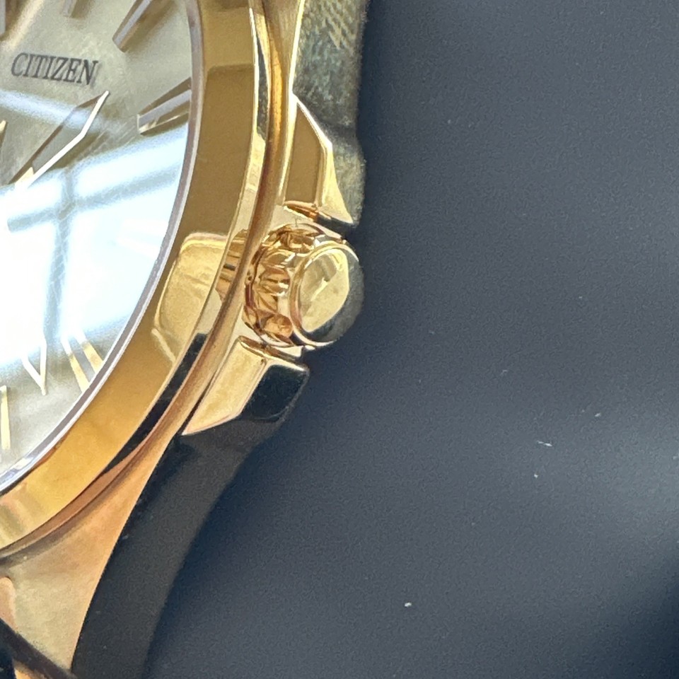 Citizen Men's Classic Date Eco-Drive Gold Stainless Steel Watch 41 MM ...