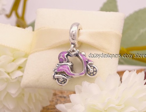 New Pandora Pink Scooter Charm 791058C01 Retired | eBay