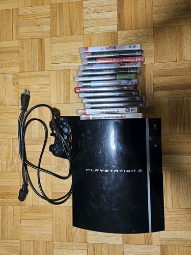 Sony PlayStation 3 (PS3) CECHK01 80GB Console - 1 Controller- 13 Games ...