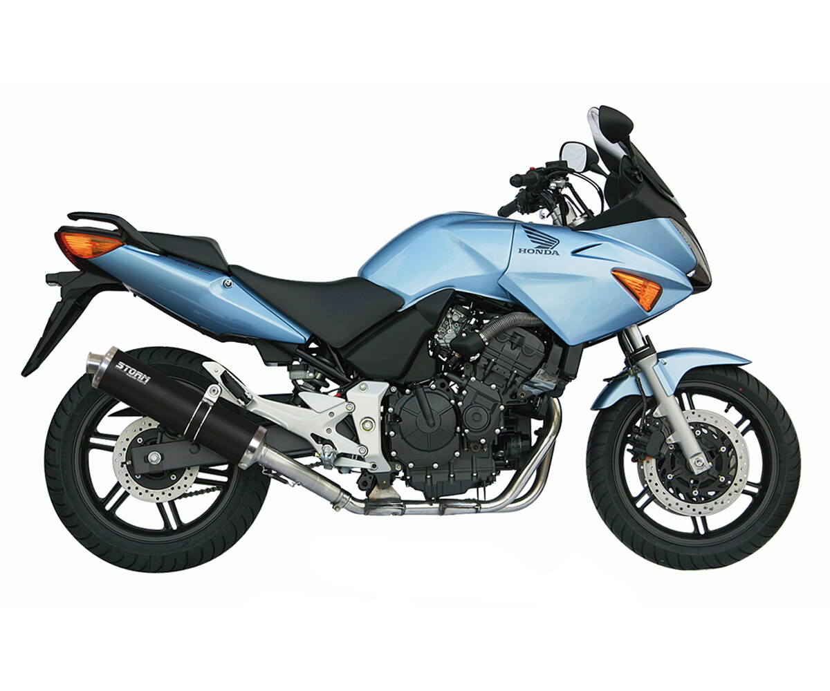 Exhaust Storm by Mivv Muffler Oval Nero Steel for Honda Cbf 600 2004 ...