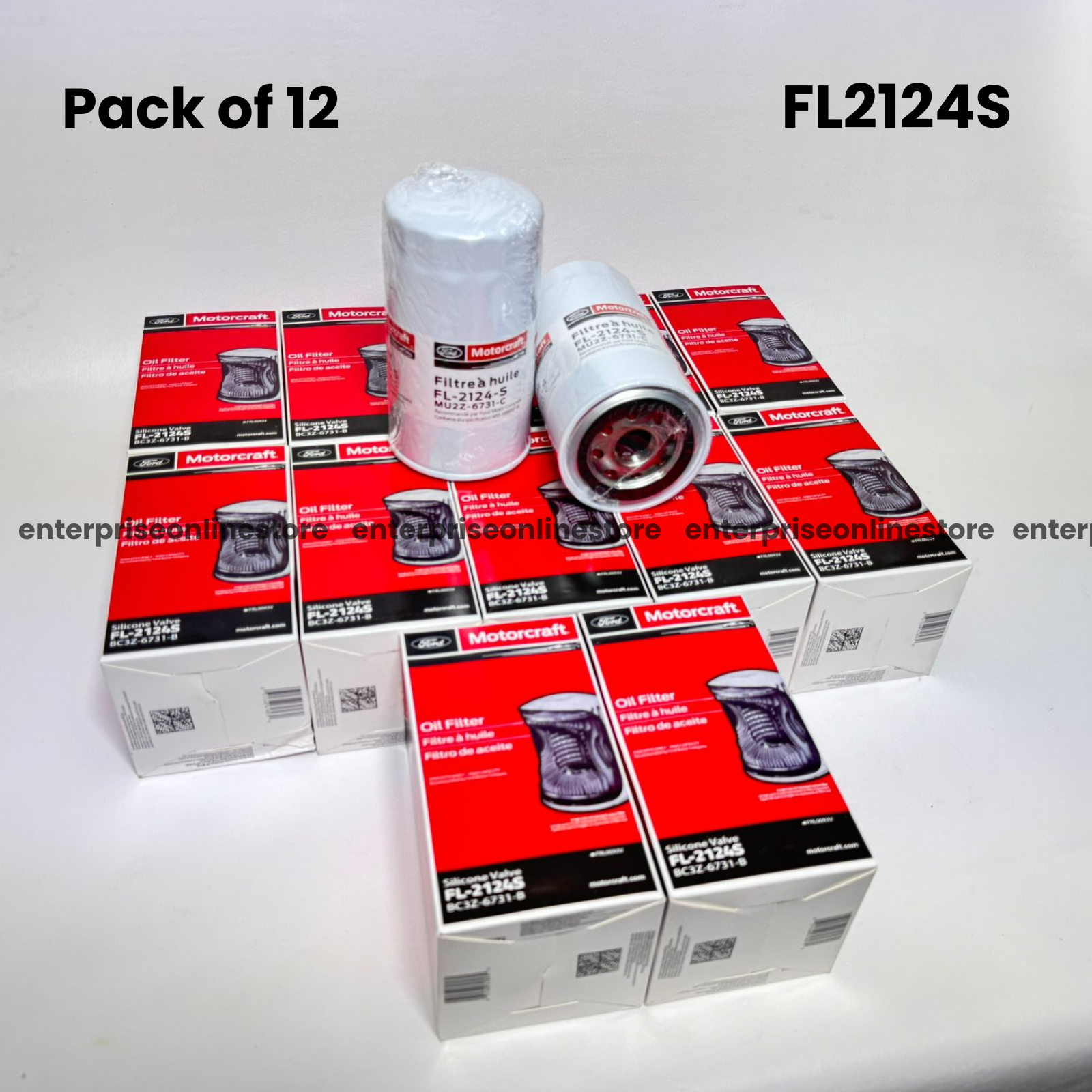 NEW Case of 12 OEM Ford Motorcraft Engine Oil Filters,FL2051S BC3Z ...
