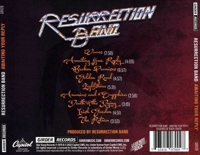 RESURRECTION BAND / REZ AWAITING YOUR REPLY NEW CD 763416070097| eBay