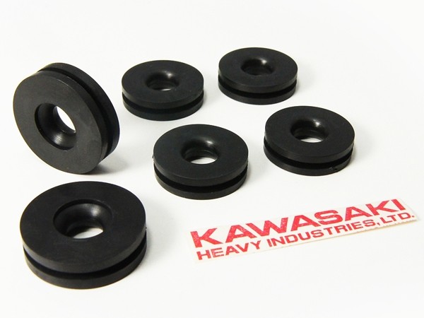 Kawasaki Side Cover Rubber Grommet Cushion frame ring kz750 kz650 kz400 ...
