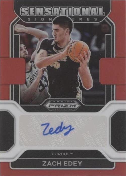 2022-23 Panini Prizm Draft Picks - Sensational Signatures Zach Edey #SS ...