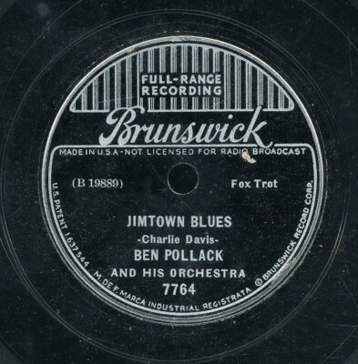 78tk-dance-BRUNSWICK 7764-Ben Pollack-(Jimtown Blues/Song of the ...