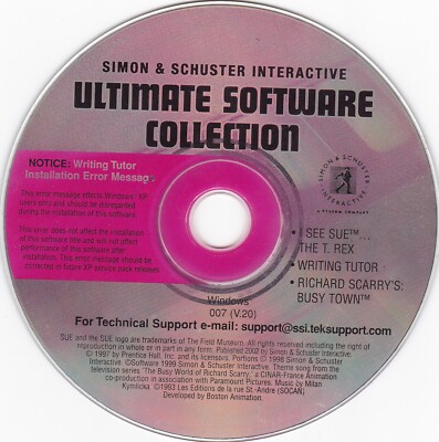 Simon & Schuster Interactive Ultimate Software Collection Windows 007 Disc Only | eBay