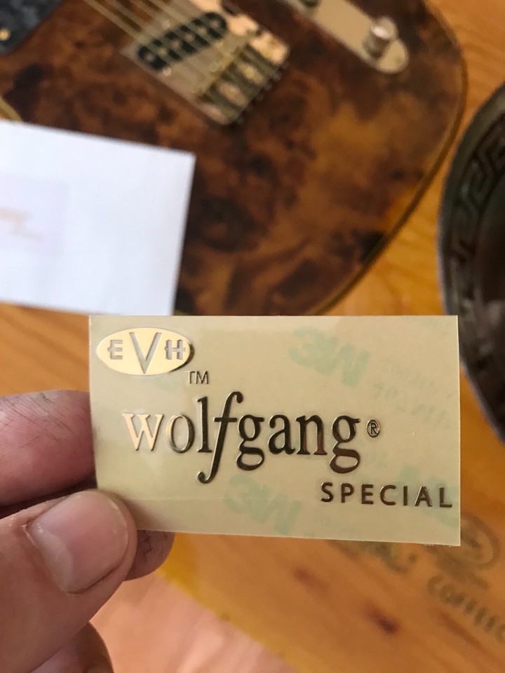 Wolfgang Special Guitar Decal 3d metal Headstock Restoration Sticker ...
