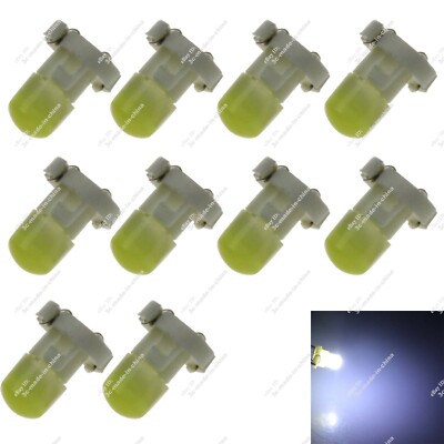 10x White AUTO T3 Lamp NEO Dash Twist Socket HVAC Control Light 1 LED ...