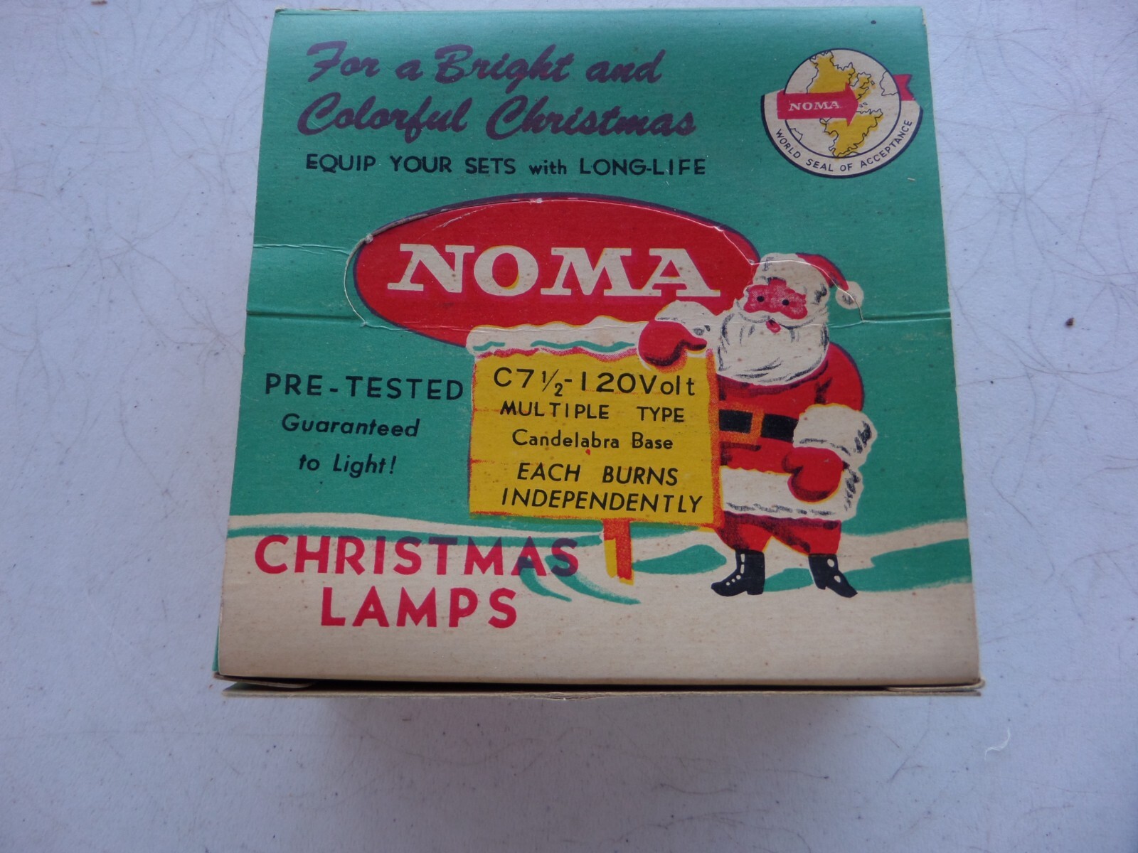 Vintage Happy Time Sears Roebuck Christmas Light bulbs Original Box. | eBay