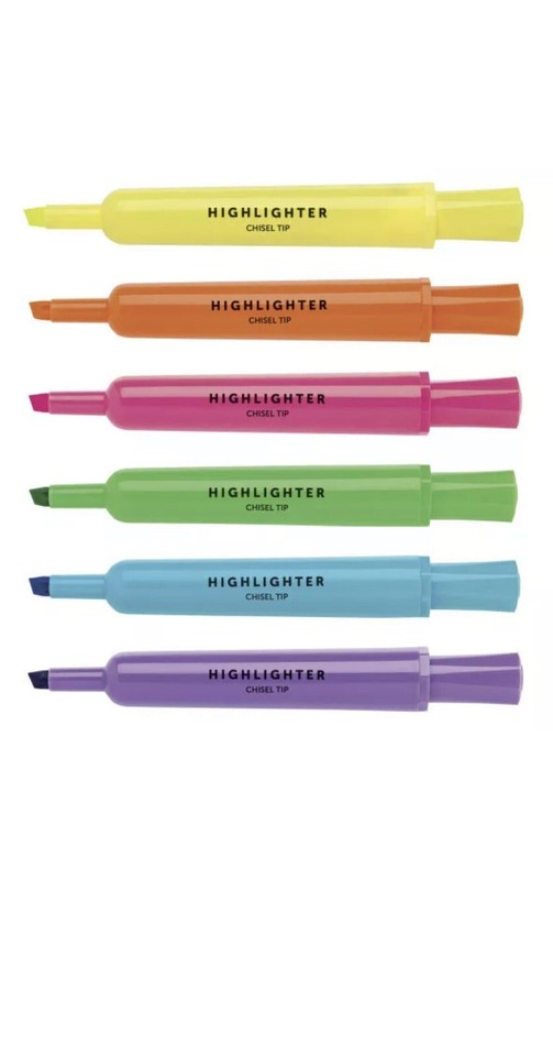 Office Depot Brand Chisel-Tip Highlighter, 100% Recycled Plastic ...