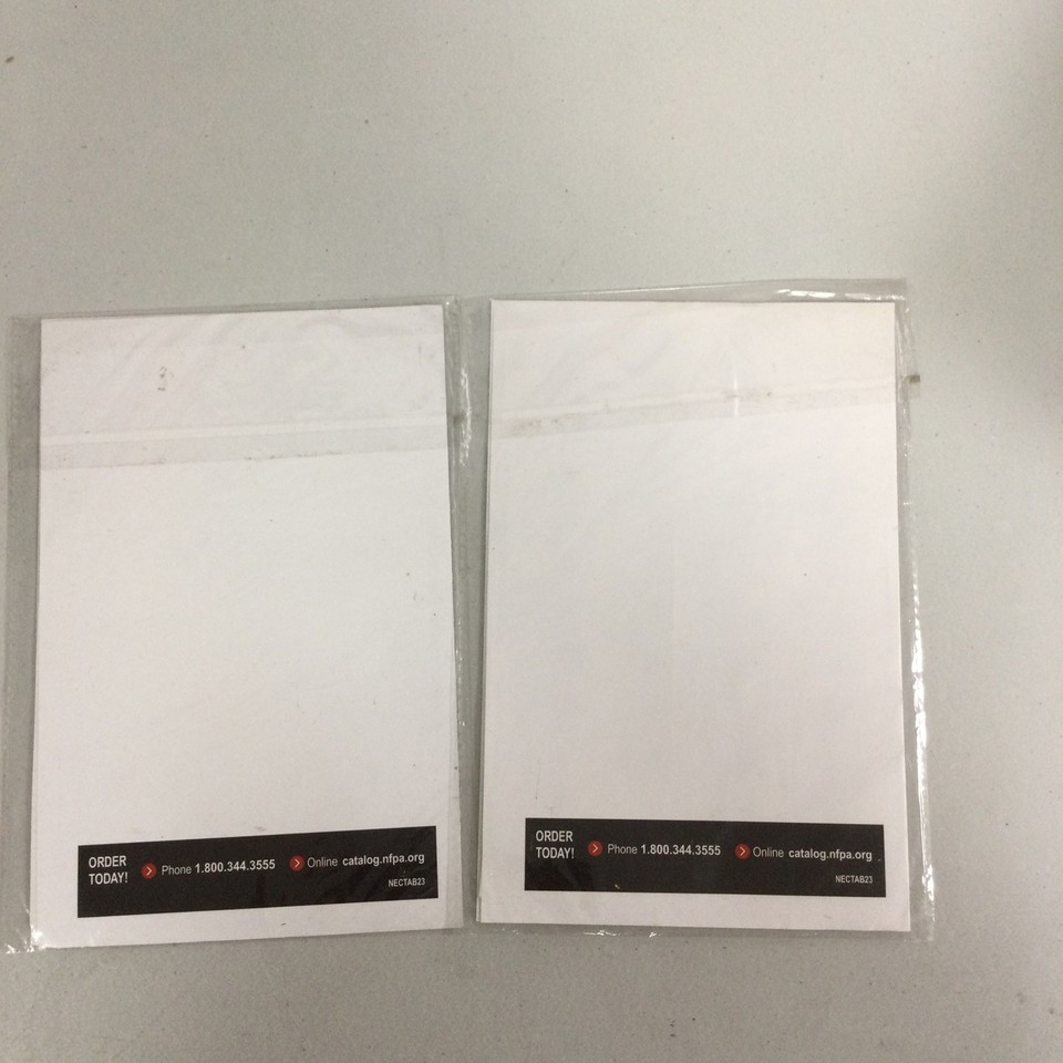 LOT OF 2 NFPA 70 2023, National Electrical Code (NEC) Self-Adhesive ...
