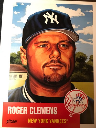 1999 Topps Lithograph-1953 Roger Clemens #103/600/Artist Signed/James Fiorentino | eBay