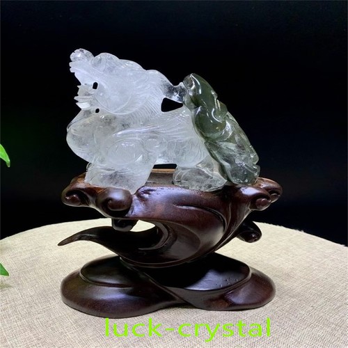 Natural White Green Phantom Quartz Hand Carved Crystal God Best Healing ...