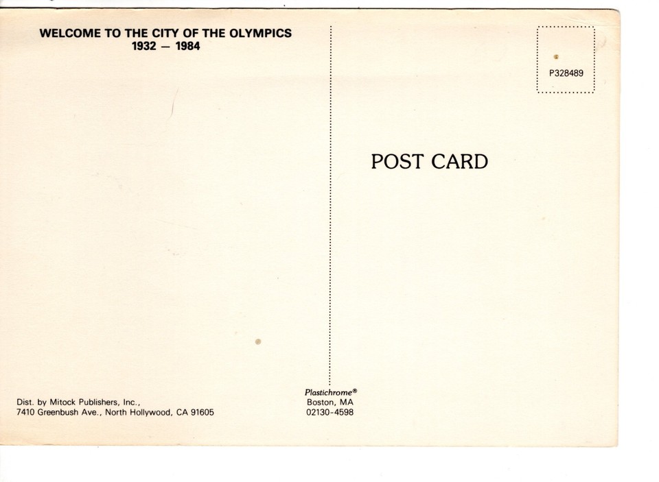 Los Angeles-City of Olympics-Sports-1984 Vintage Look Poster Art ...