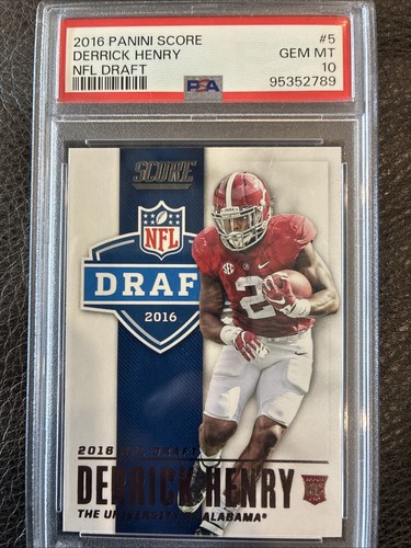 Graded 2016 Panini Score Derrick Henry #5 NFL Draft Rookie Football ...