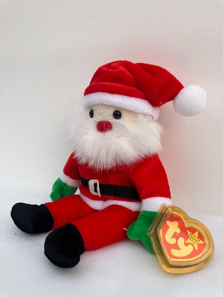Rare/Retired SANTA TY Beanie Baby - 1998 - With Tag Errors - Pristine ...