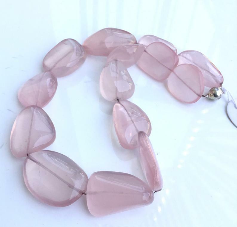 Rose Quartz Smooth Tumbles Natural Gemstone | eBay