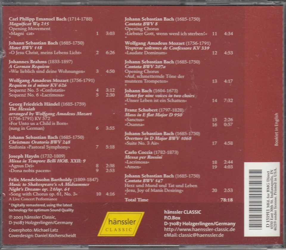 Helmuth Rilling: The Essential Collection (2003) (CD) | eBay