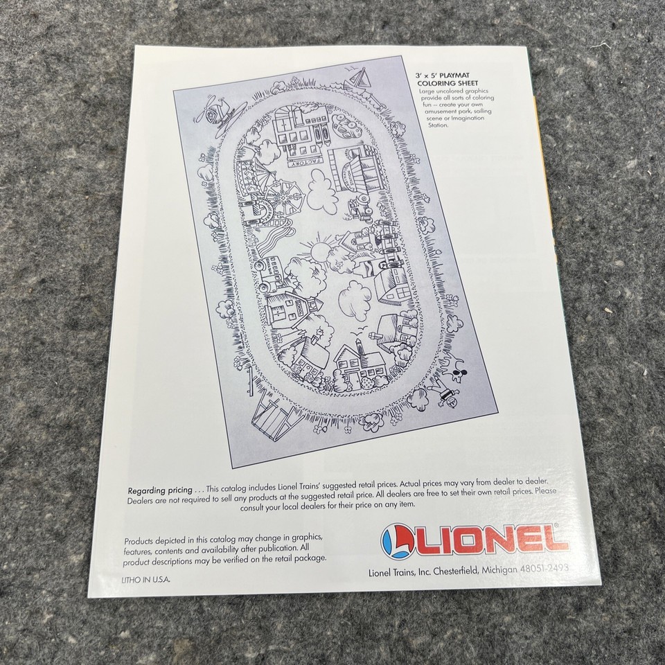 1994 Lionel Crayola Activity Train Set Catalog | eBay