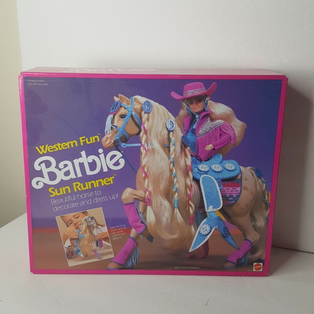 1989 Mattel Western Fun Barbie Sun Runner Horse #9961 for sale online ...