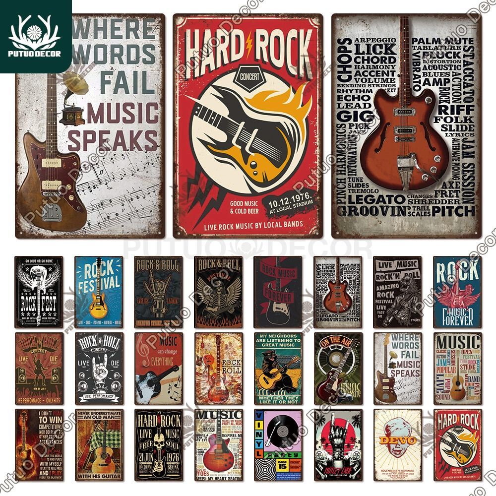 Vintage Rock And Roll Decor