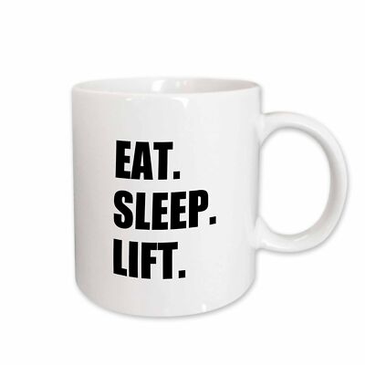 3dRose Eat Sleep Lift - weightlifting - weight lifting fitness body ...