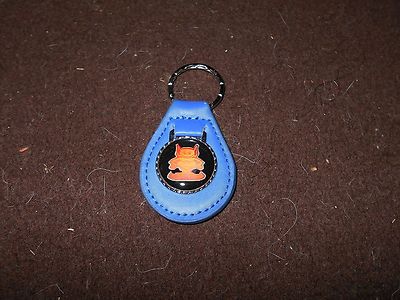 AMC AMERICAN MOTORS GREMLIN "GREMLIN MAN" LOGO LEATHER KEYCHAIN KEYRING ...