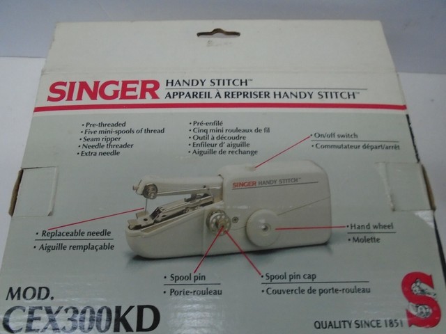 SINGER Handy Stitch Model Cex300k Portable Handheld Sewing Machine for ...
