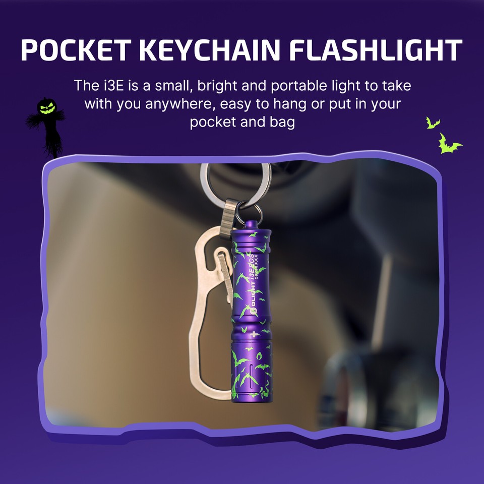 Olight i3E EOS 90 Lumens Keychain EDC Flashlight Easy Activation Mini ...