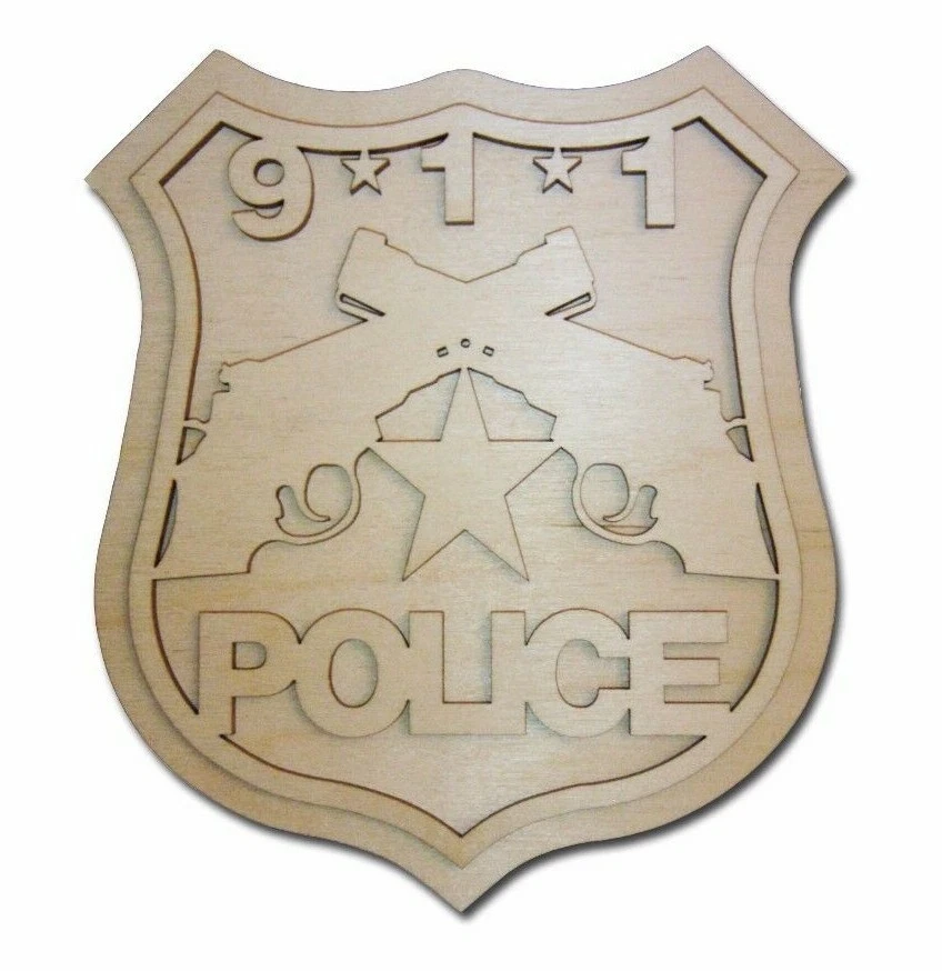 Police Badge Cut Out