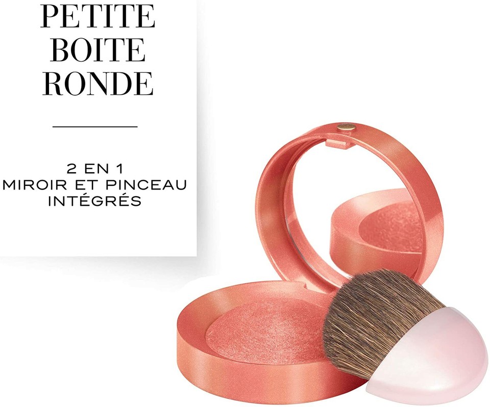 BOURJOIS Little Round Pot Blush Blusher with Mirror and Brush *ALL ...