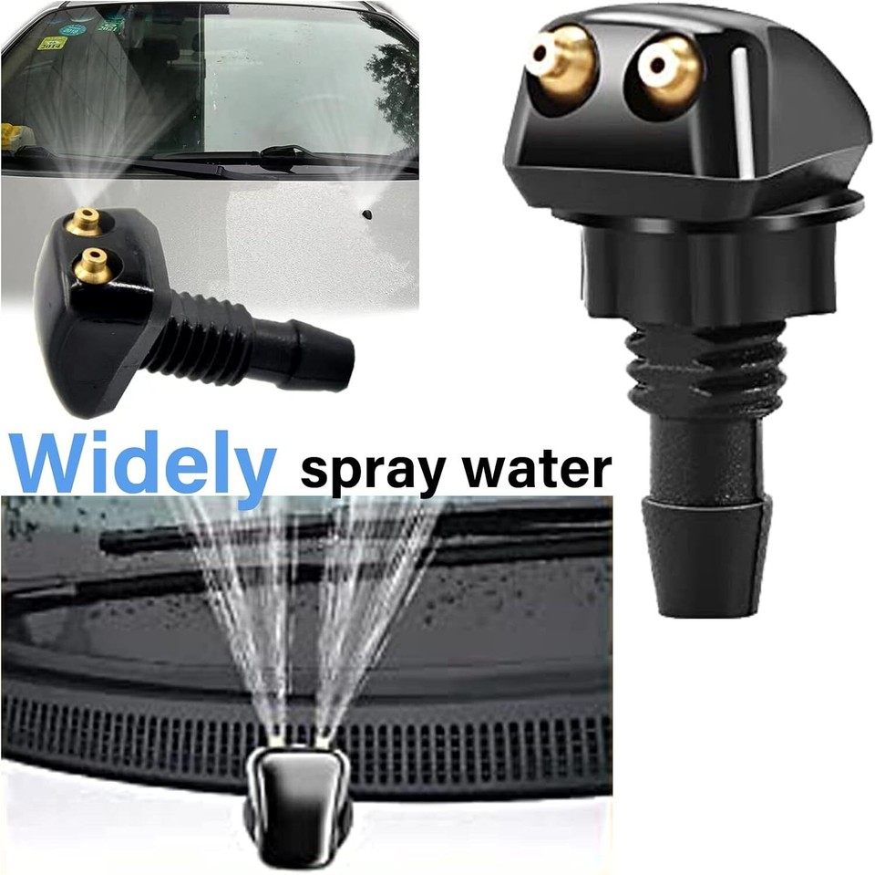 Universal Windshield Washer Nozzle Spray Sprayer Jet Kit + 6.5ft Hose ...
