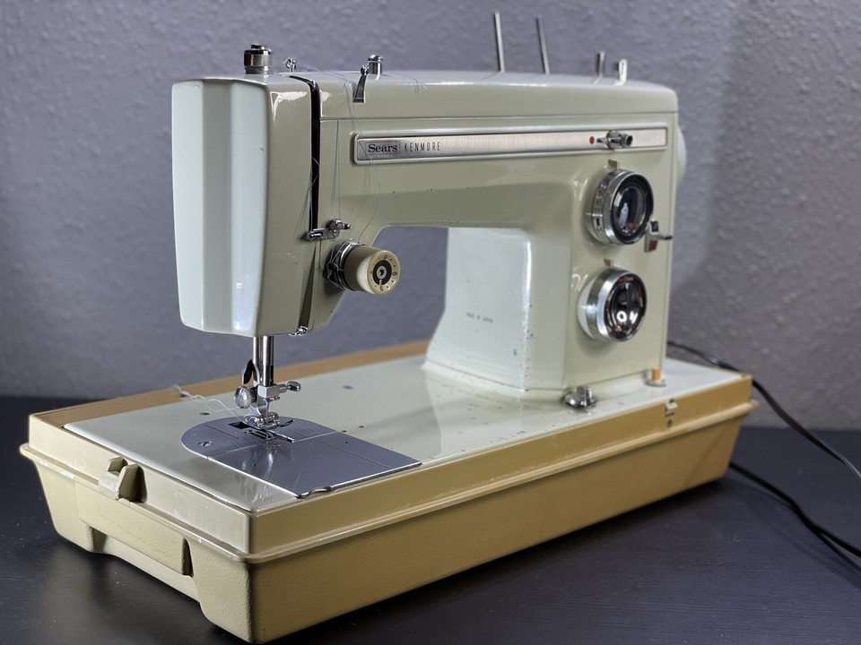 Sears Kenmore Model #158-14001 Portable Vintage Sewing Machine with ...