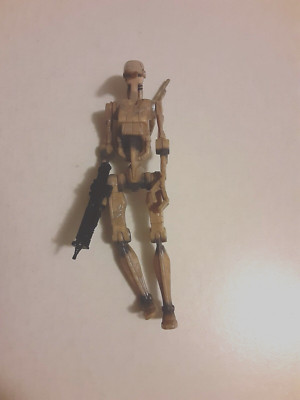 Star Wars EPISODE I Loose BATTLE DROID (Dark/Scars) Action Figure MINT ...