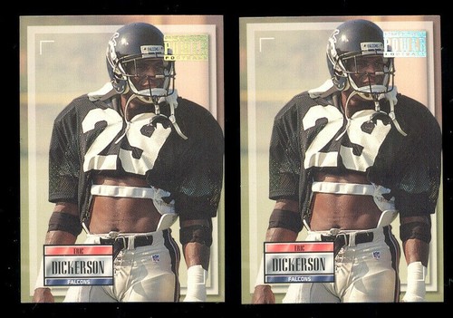 1993 Pro Set Power ERIC DICKERSON Atlanta Falcons Card + Gold Insert ...