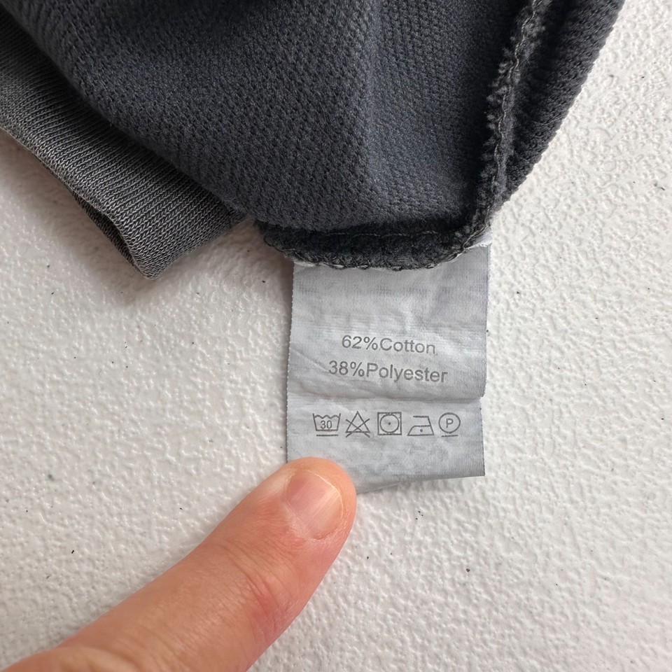 Skein Unisex Charcoal Gray T-Shirt XL Crew Neck Soft Wash Tee Casual ...