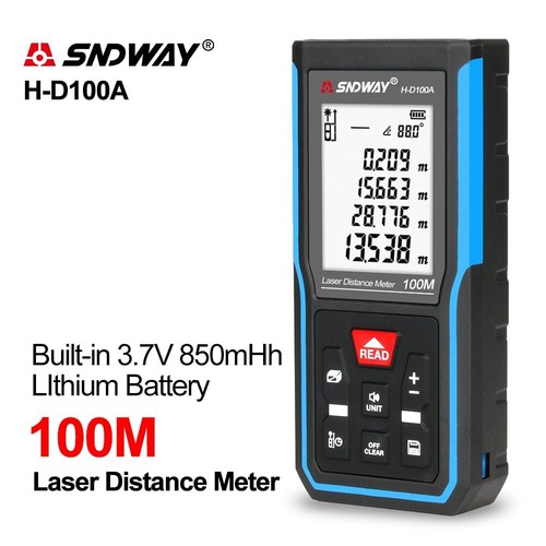 Handheld Digital Laser 100m Distance Meter Rangefinder Diastimeter ...