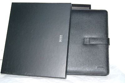 Leder Organizer Hugo Boss IPad Schutz-Hülle Talasso Neu Leder black ...