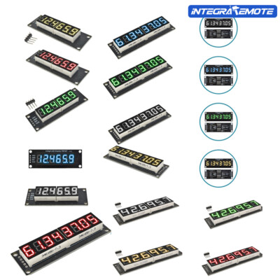 0.36 / 0.56 Inch 6 / 8 Digit 7-segment LED Display Module TM1637 ...