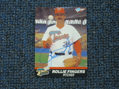 Rollie Fingers Autographed Baseball Card JSA Auction Certified | eBay