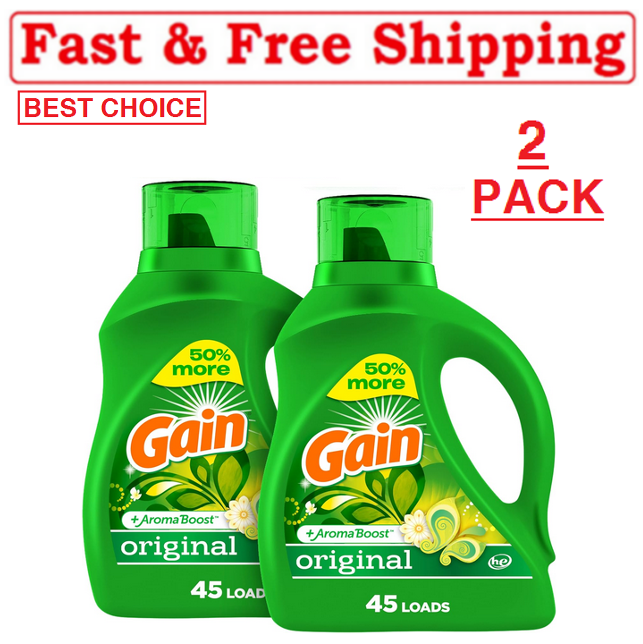 Gain 50 Oz Liquid Laundry Detergent Original Scent Bottle Gain Flings