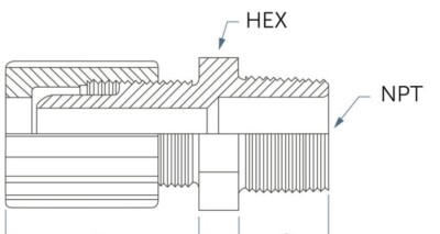 Entegris C4-6FN-1 Straight Adapter 1/4" Flaretek x 3/8" MNPT | eBay