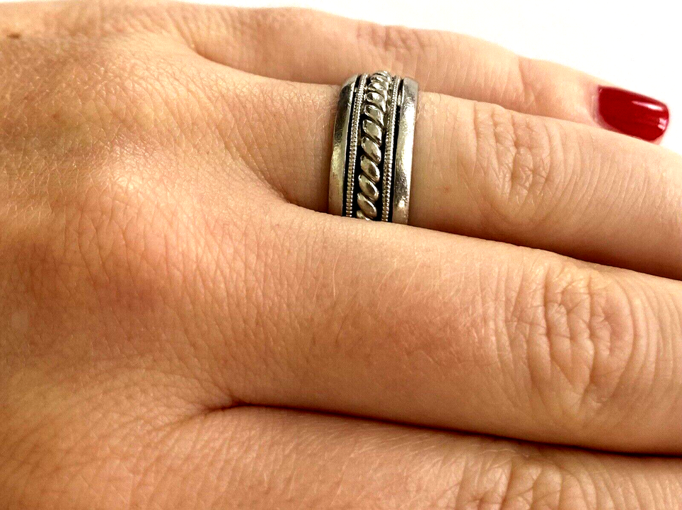 Scott Kay Palladium Pd 950 Rope Braid Design Ladies Ring Wedding Band Size 7.75 | eBay