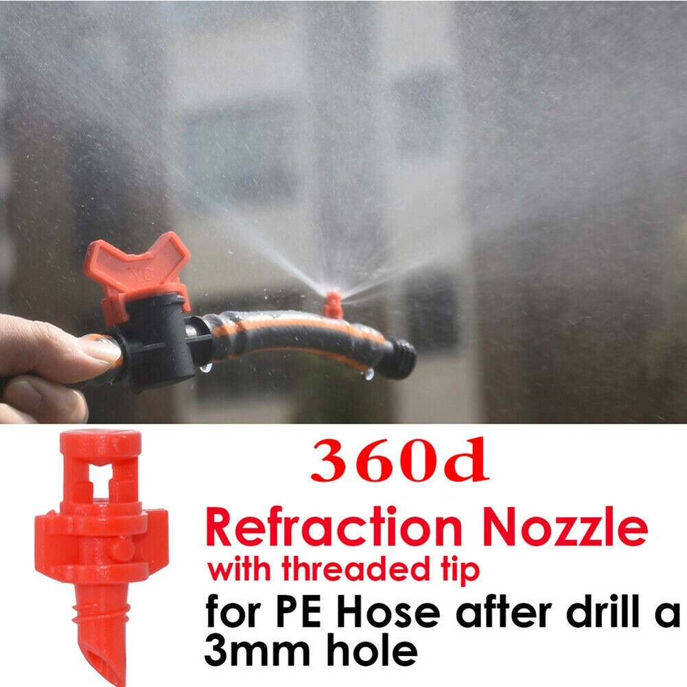 50PC/Micro Spray Jets 90-360d Watering Spray Misting Nozzle Sprinkler ...