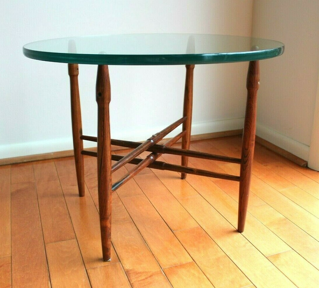 Wood Glass Side Tables for sale | Only 2 left at -60%